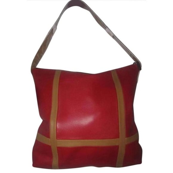 Andrew Marc | Bags | Andrew Marc Red Leather With Tan Leather Accents ...